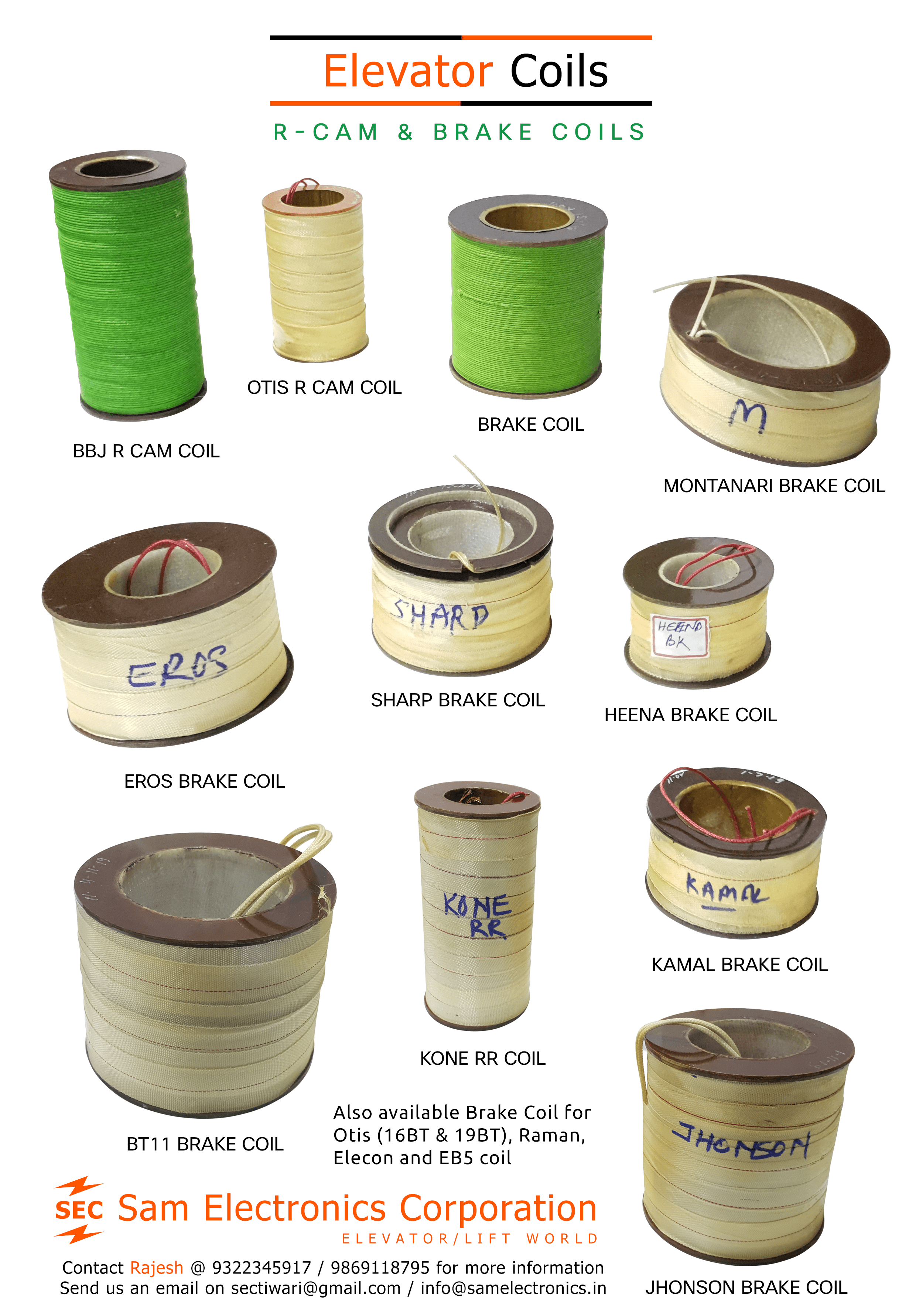 Elevator Coils - Sam Electronics Corporation